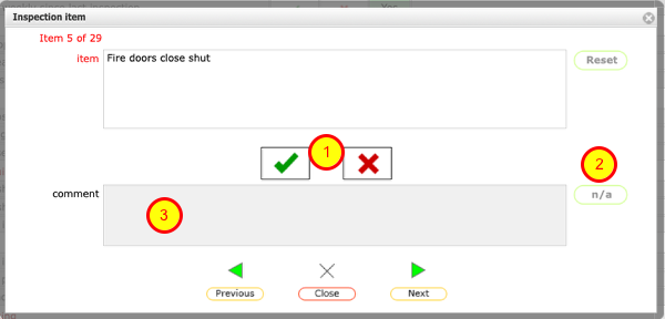 Using the step-thru dialog to complete form items